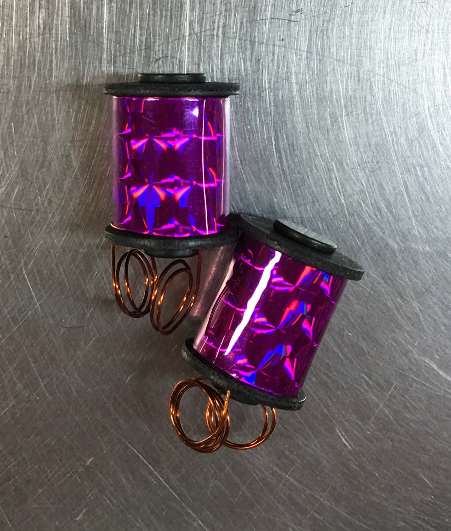 Pulse Coil Set Shorty 5/16 (unwired) Prismatic Tape - Pulse Tattoo